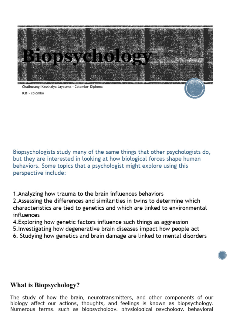 Understanding Biopsychology Basics | PDF | Neuron | Nervous System