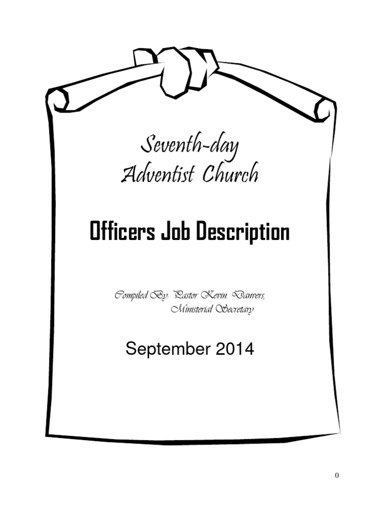 SDA Church Officers Job Descriptions | PDF | Elder (Christianity) | Deacon
