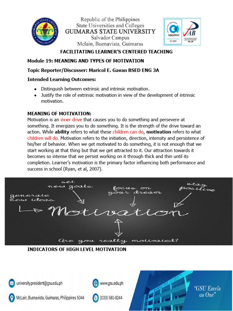 MEANING-AND-TYPES-OF-MOTIVATION | PDF