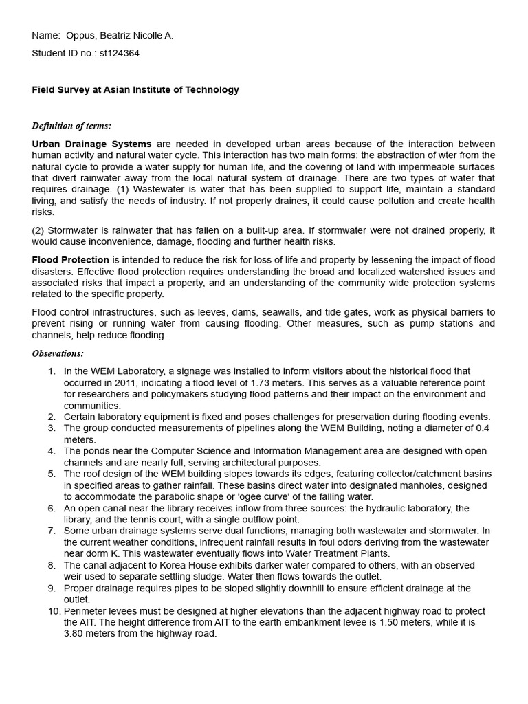 Assignment 1 Pdf Flood Drainage Basin 3175