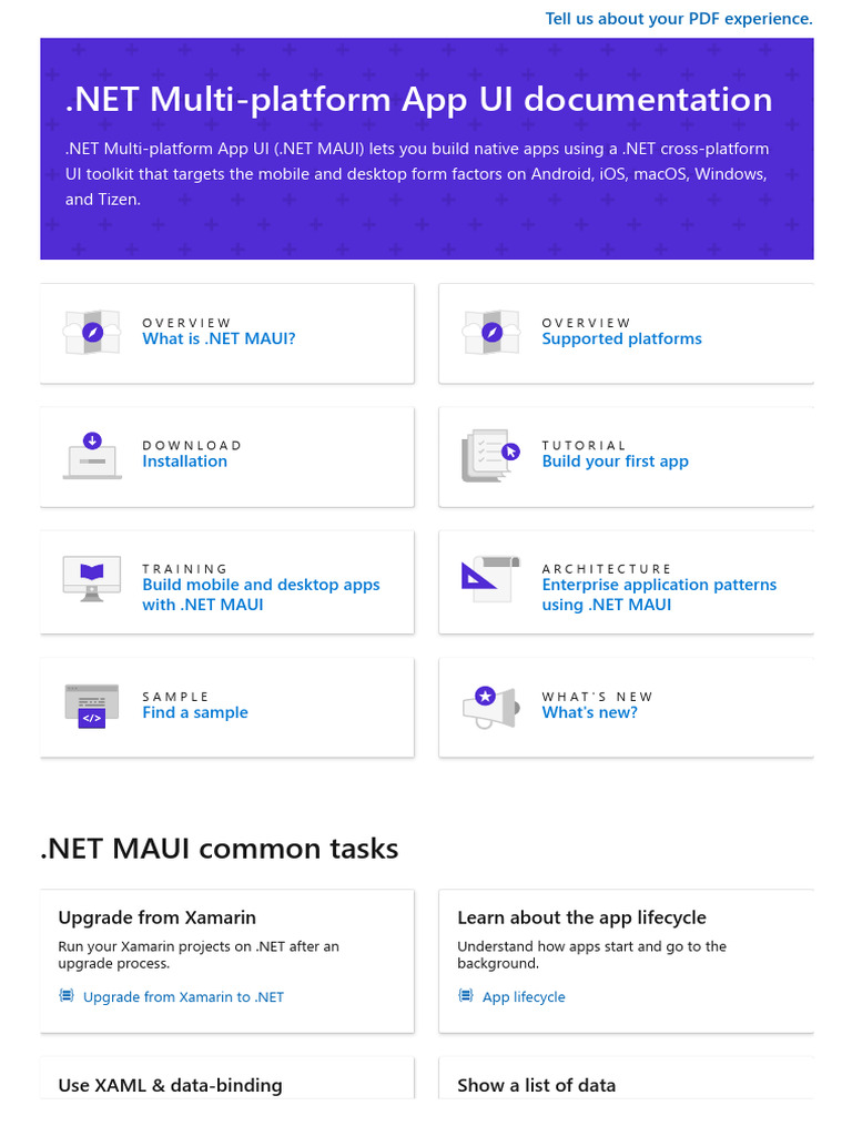 Dotnet Maui Net Maui 8.0 | PDF | Hyper V | Xamarin