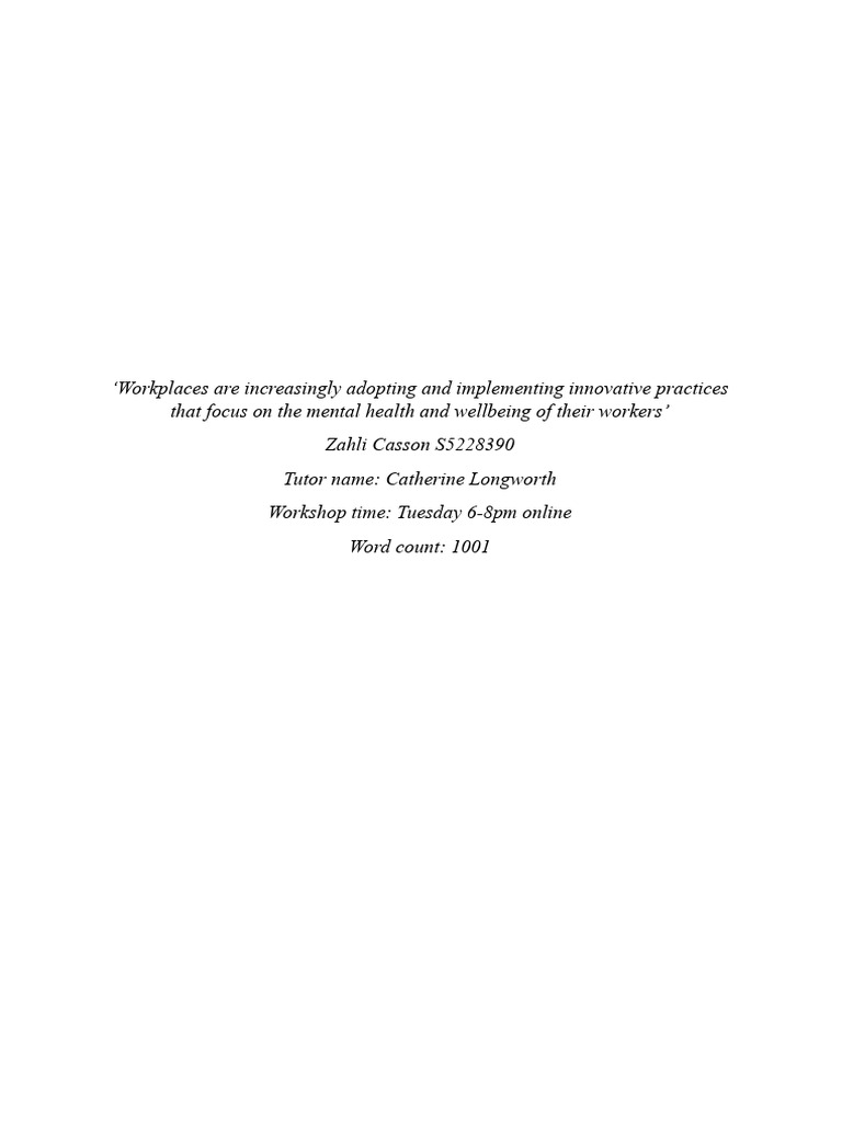 Eportfolio Solutions Paper | PDF | Mental Health | Occupational Burnout