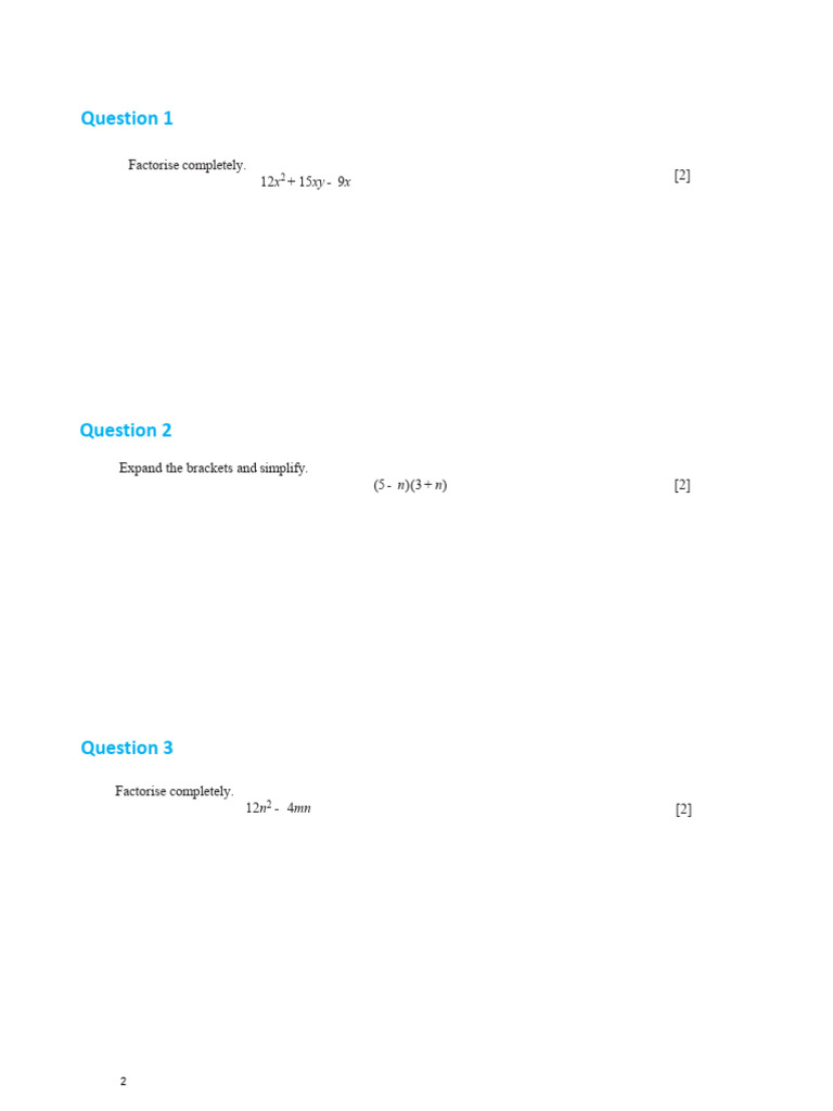 Basic Factorization | PDF | Factorization | Mathematics