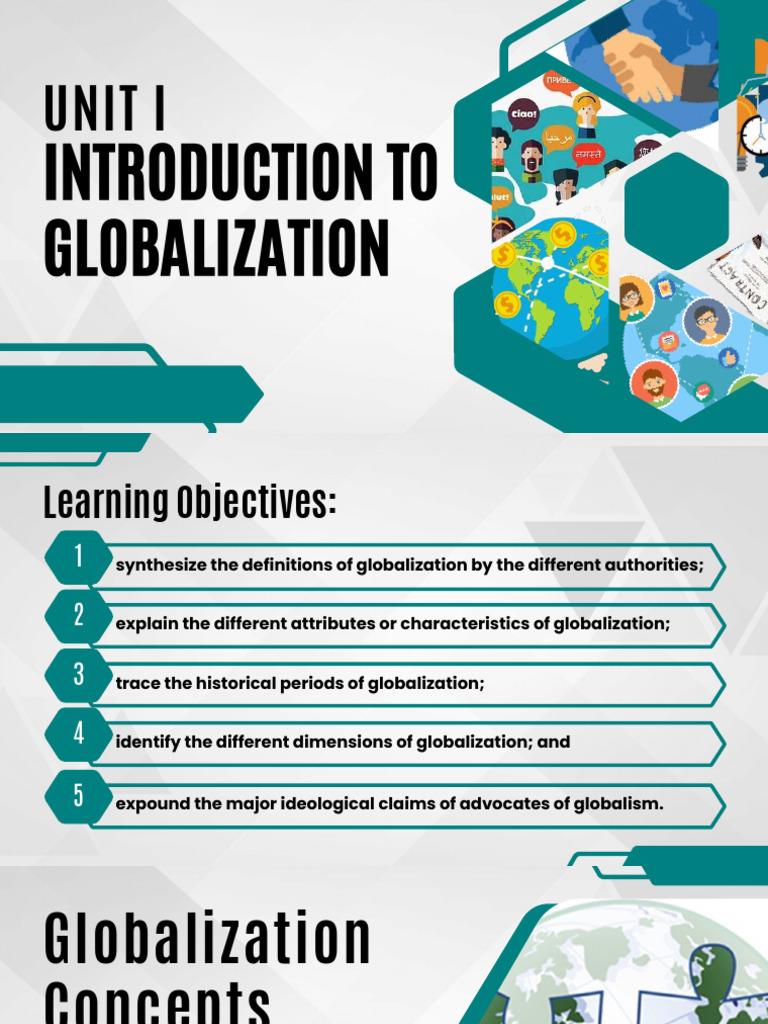Unit I Introduction To Globalization | PDF | Globalization | Justice