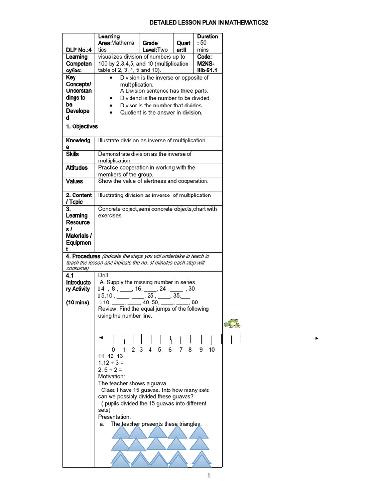 dlp4 Math2q3 | PDF | Division (Mathematics) | Learning