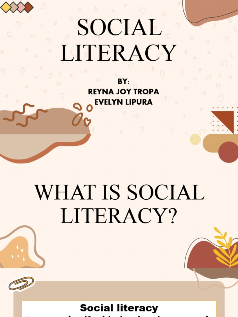 FINAL Social Literacy | Download Free PDF | Literacy | Social ...