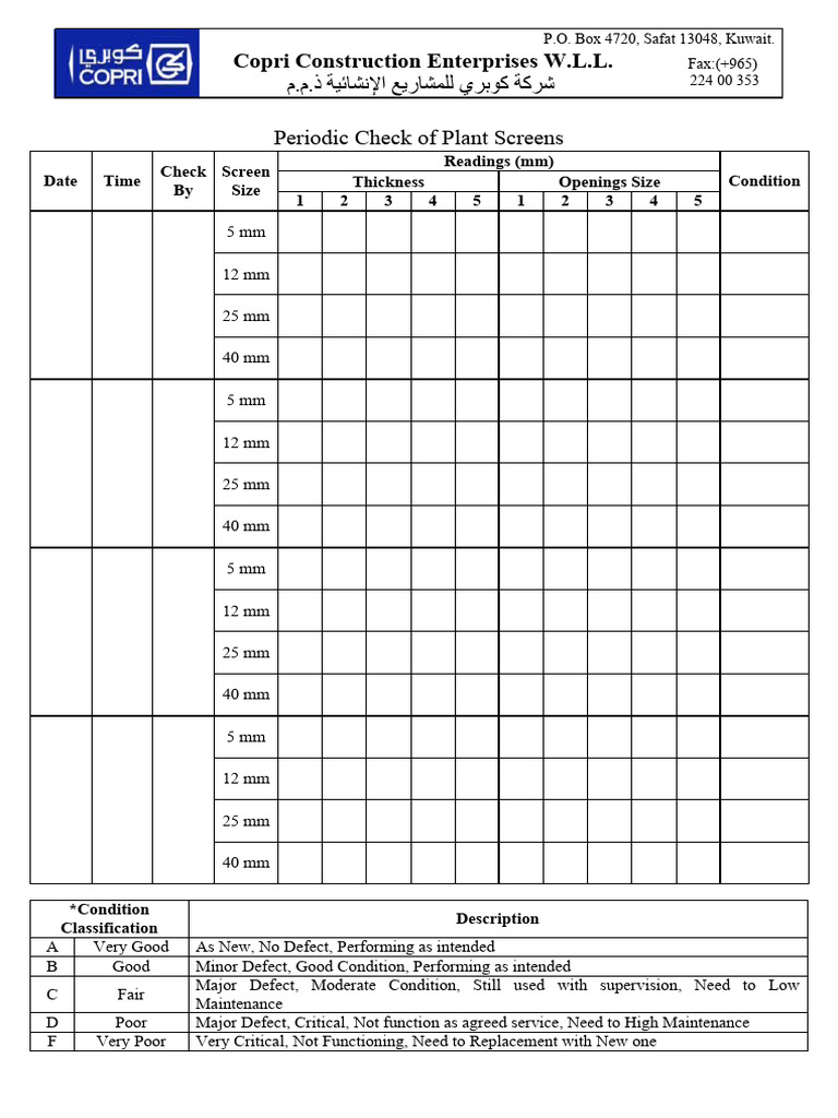Check 1 - Check Plant Screen | PDF