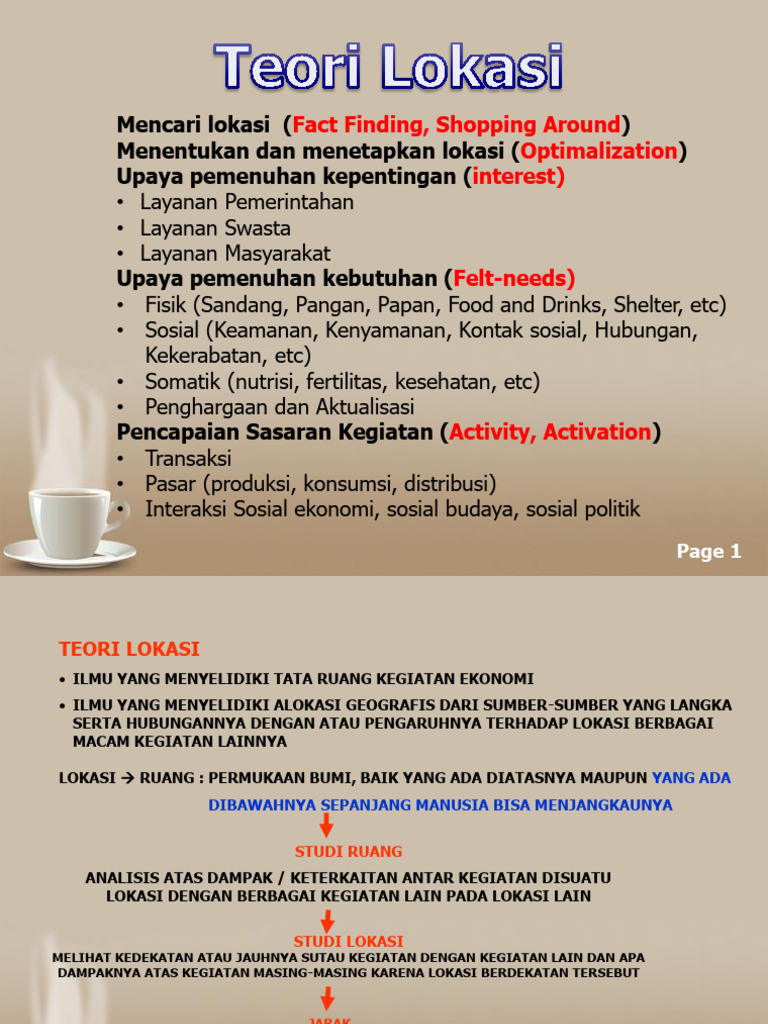 Kuliah 11 PPW Teorilokasi | PDF