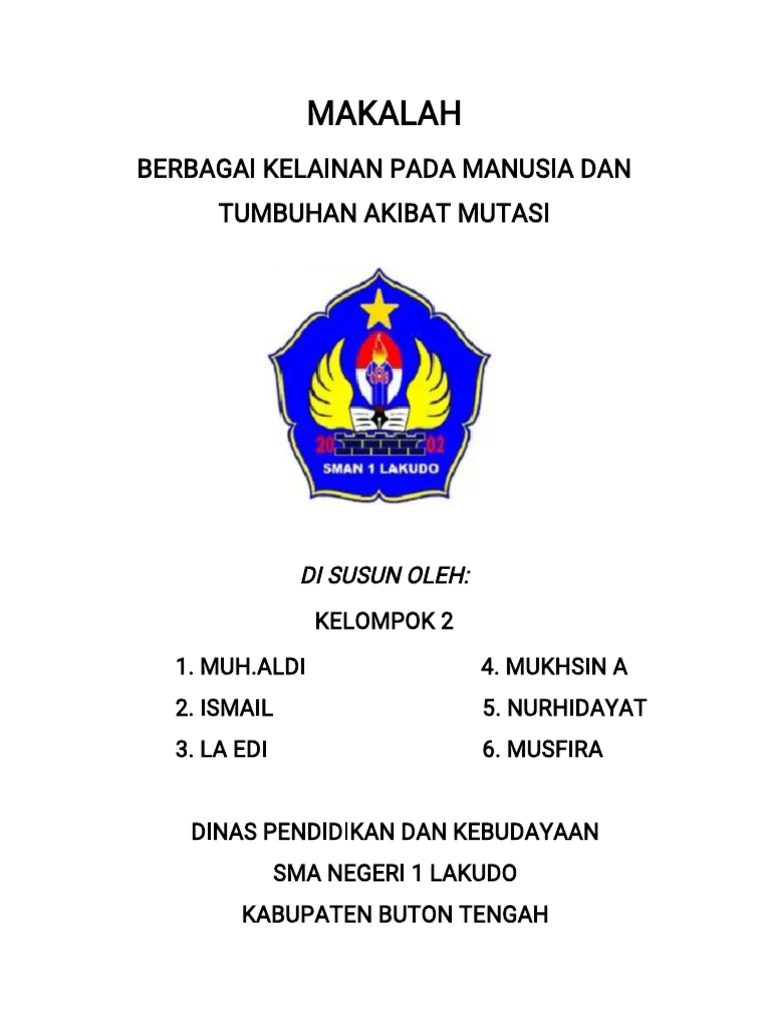 Makalah mutasi(1) | PDF
