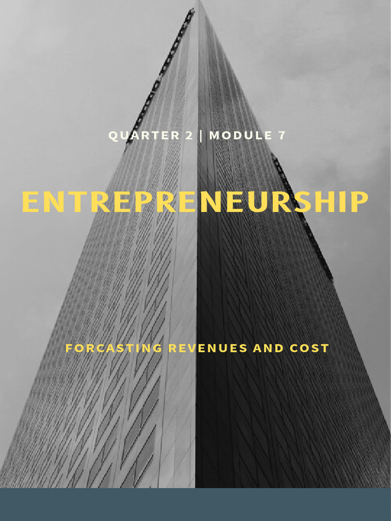 Entrepreneurship Module 7 | PDF | Cost Of Goods Sold | Prices