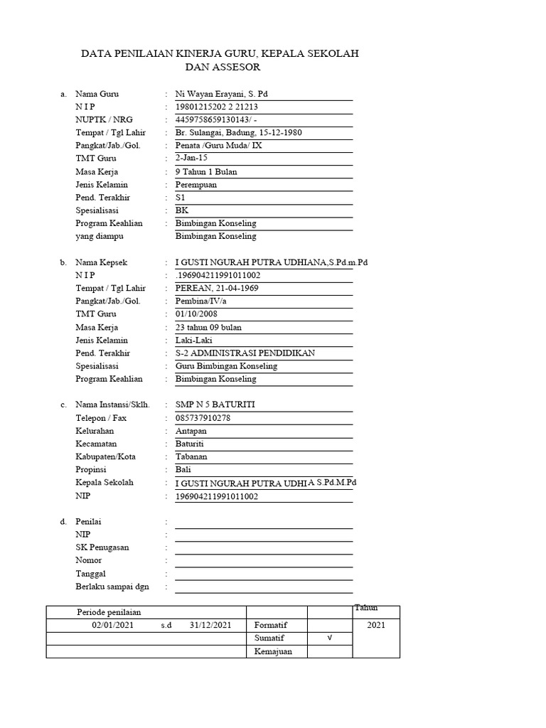 PKG .2020 Fix | PDF | Karier & Perkembangan
