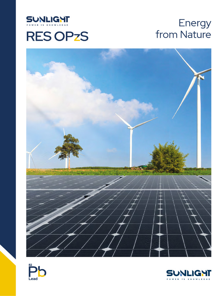 Sunlight Res-Opzs Leaflets | Download Free PDF | Energy Technology | Energy Storage