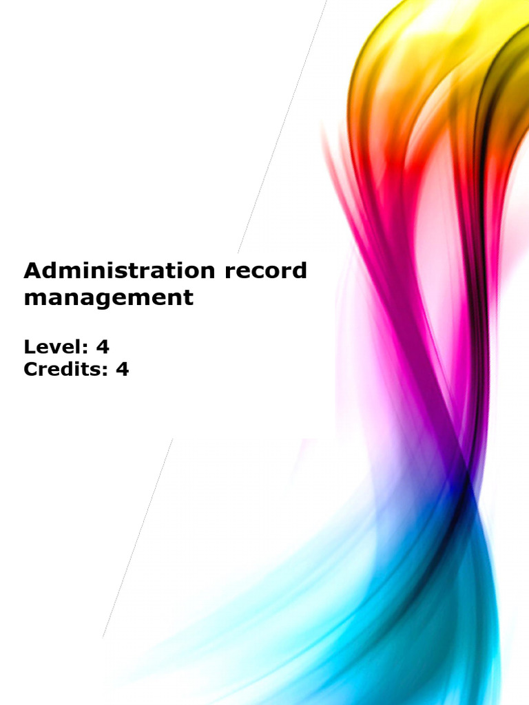 Administration Record Management | PDF