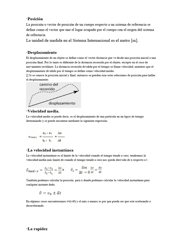 Conceptos Básicos de Cinemática | PDF | Métodos y materiales de enseñanza | Tecnología