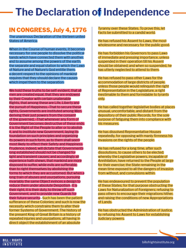 Declaración Indep. 1776 | PDF | United States Declaration Of ...