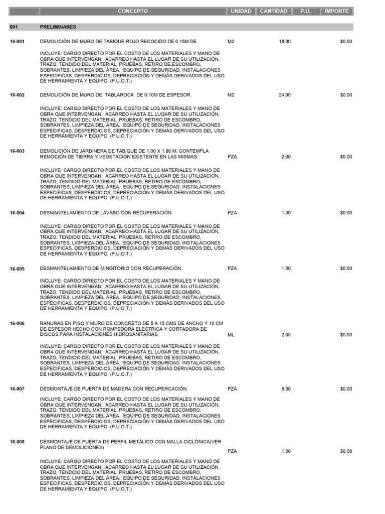 Catalogo de Conceptos-111 | PDF | Paneles de yeso | Bienes manufacturados