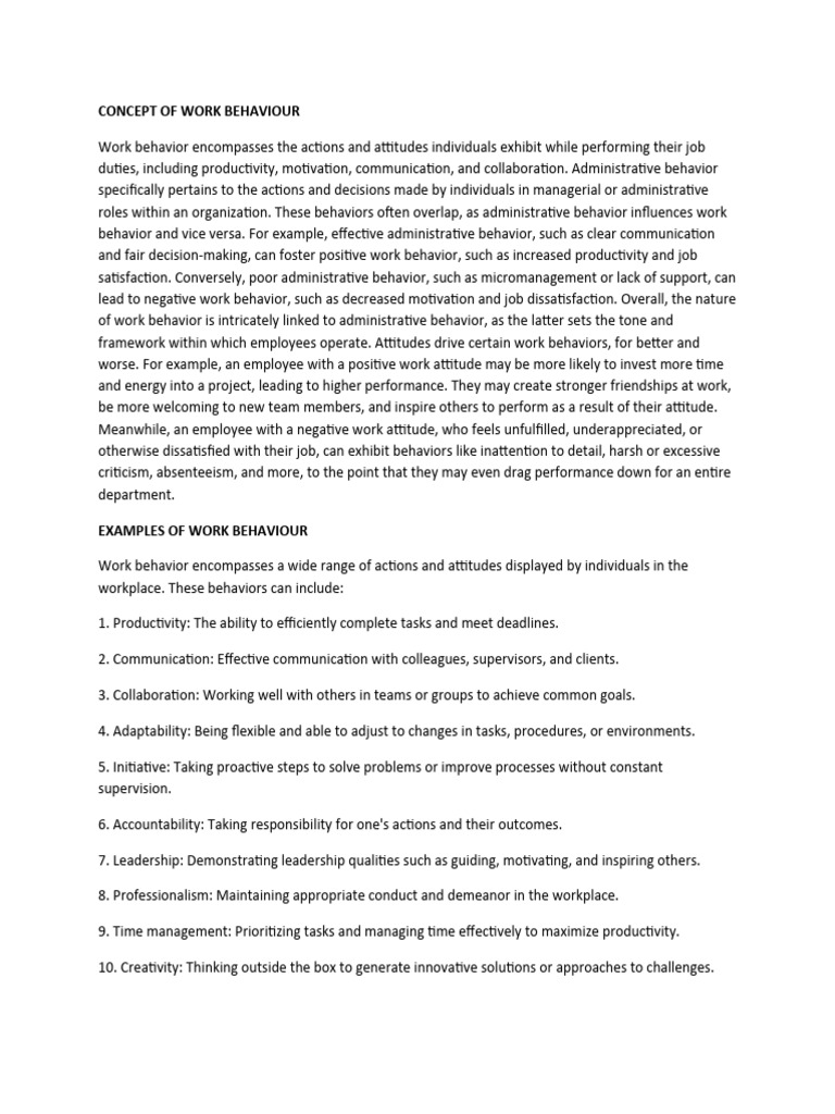Admin Behaviour | Download Free PDF | Motivational | Motivation