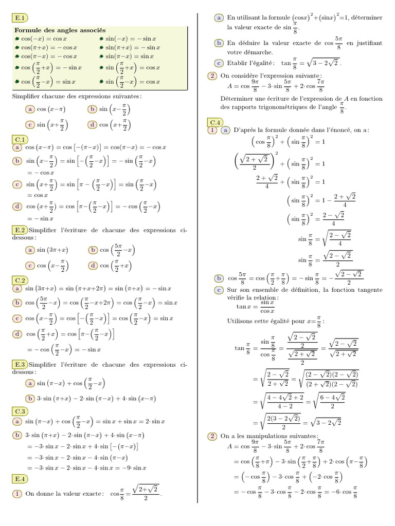 Trigo Derivation | PDF | Function (Mathematics) | Zero Of A Function