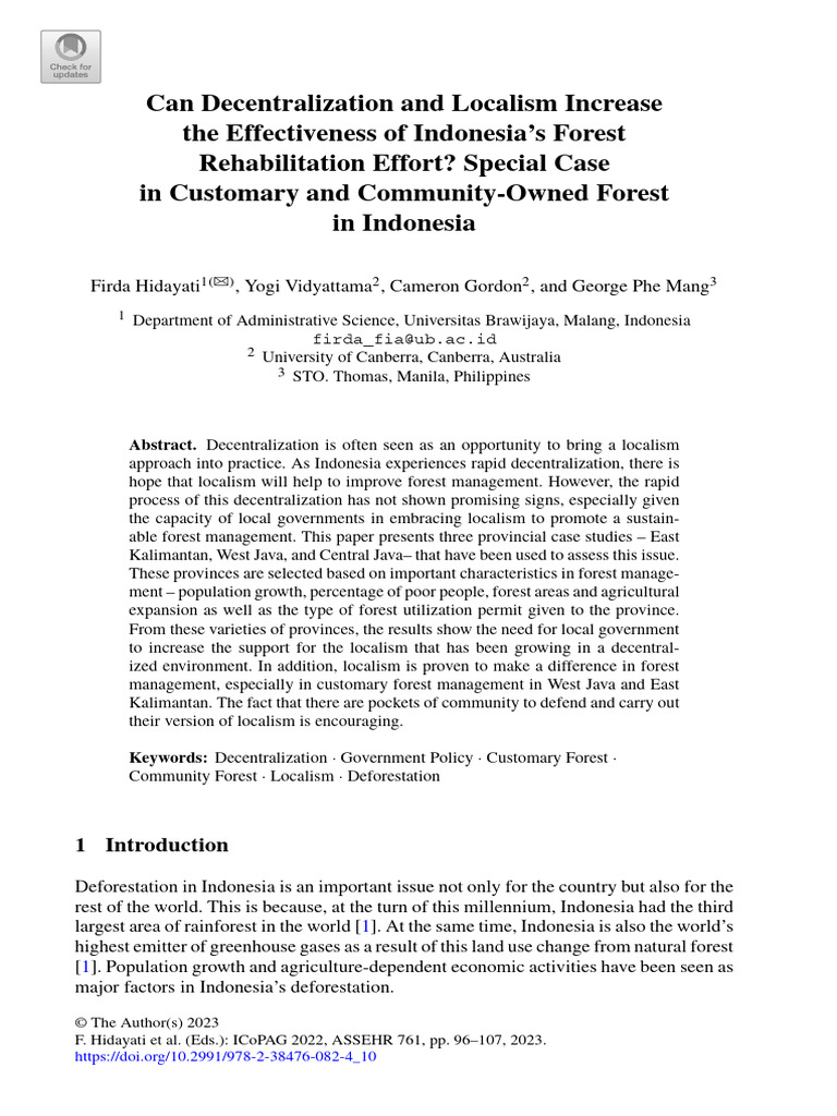 125989184 | PDF | Governance | Decentralization