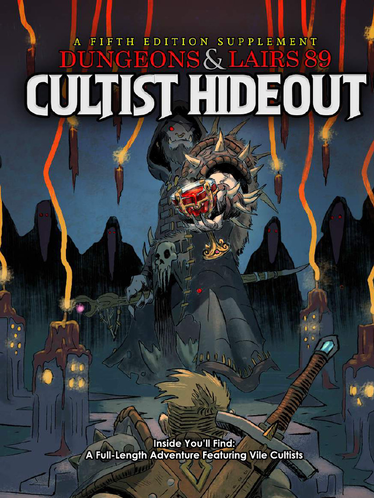 DMDave and John Webb - Dungeons & Lairs 89 - Cultist Hideout (Level 1, 3, 5, or 8) - LD | PDF ...