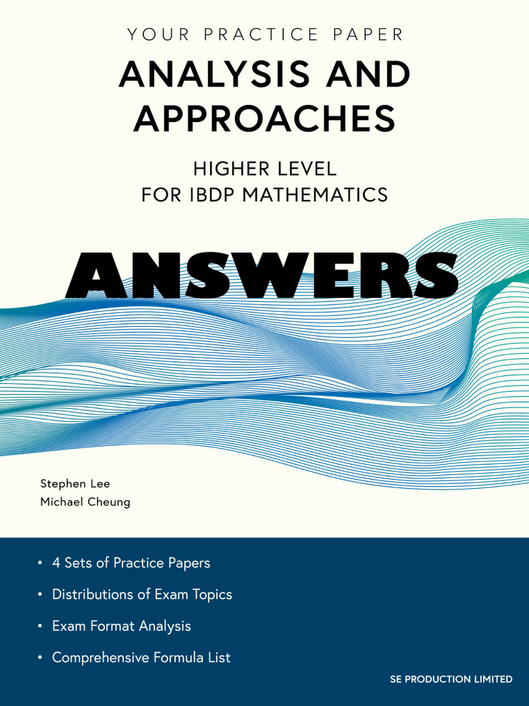 Analysis and Approaches For IBDP Mathematics HL - ANSWERS - Lee and ...