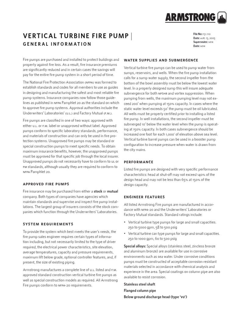 F51 110 General Information | PDF | Pump | Engines