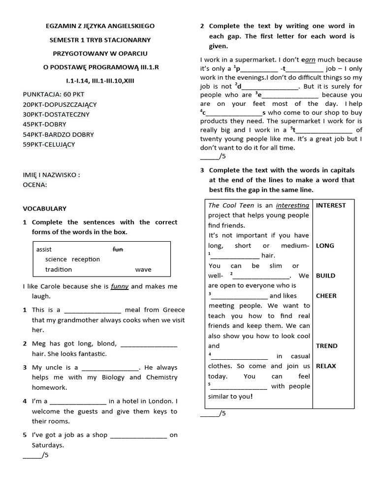 Egz Sem1 | PDF | Foods | Food And Drink Preparation