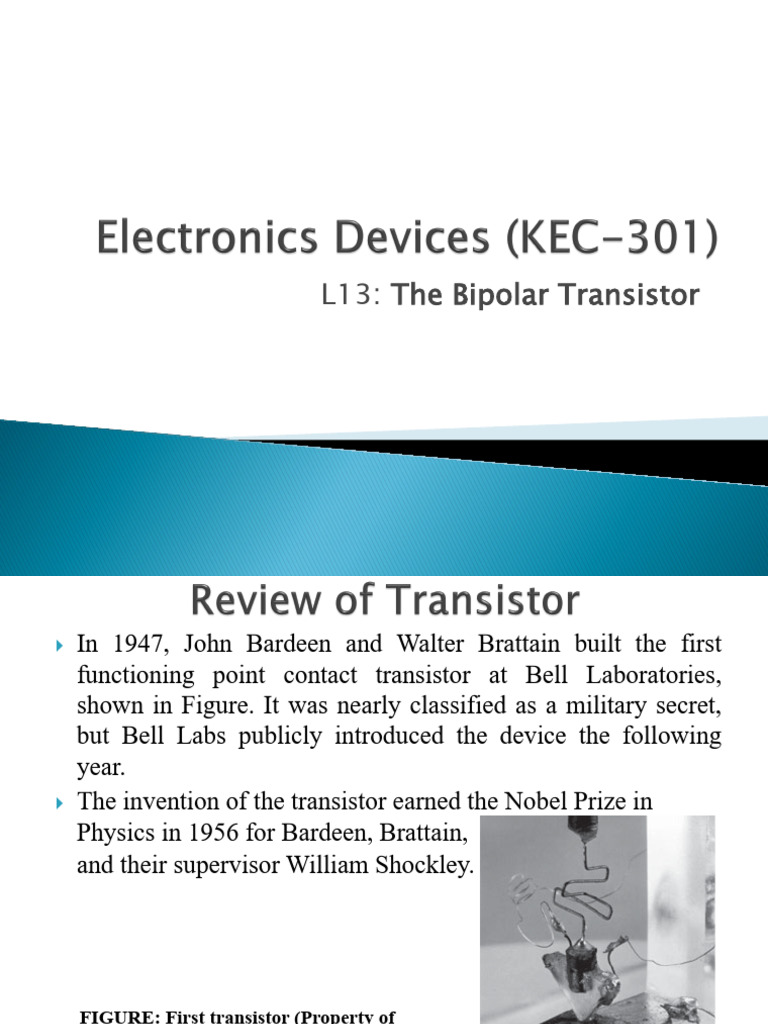 Bipolar Transistor Forward-Active Mode | PDF | Bipolar Junction ...