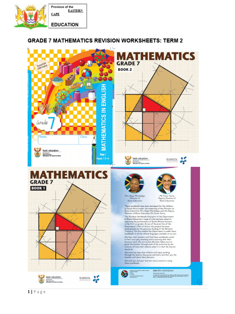0 Mathematics Grade 7 - Revision Worksheet | PDF | Celsius ...