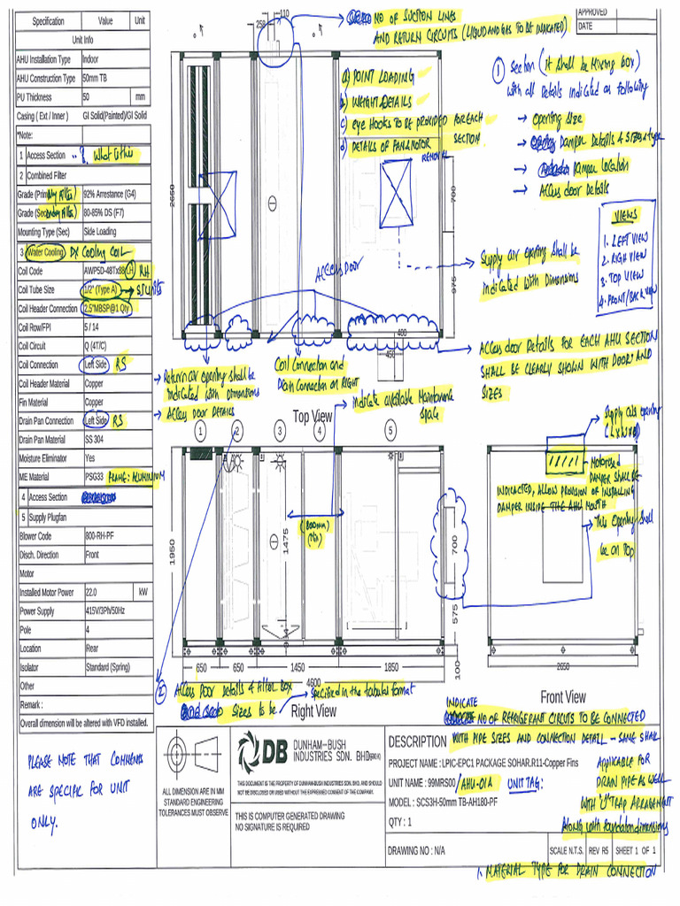 GA Drawing Comments | PDF