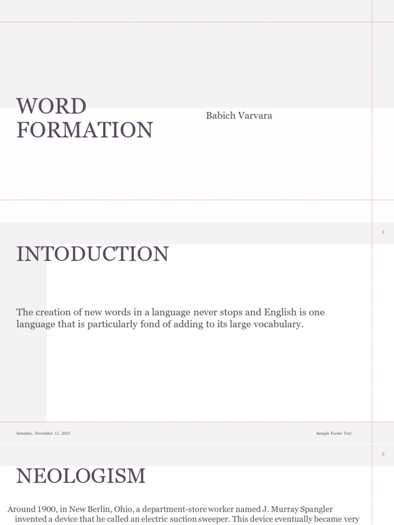 Word Formation | PDF | Morphology (Linguistics) | Linguistic Typology