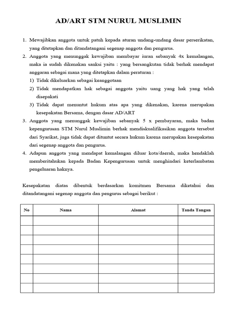 AD Art STM Nurul Muslimin Pak Am | PDF