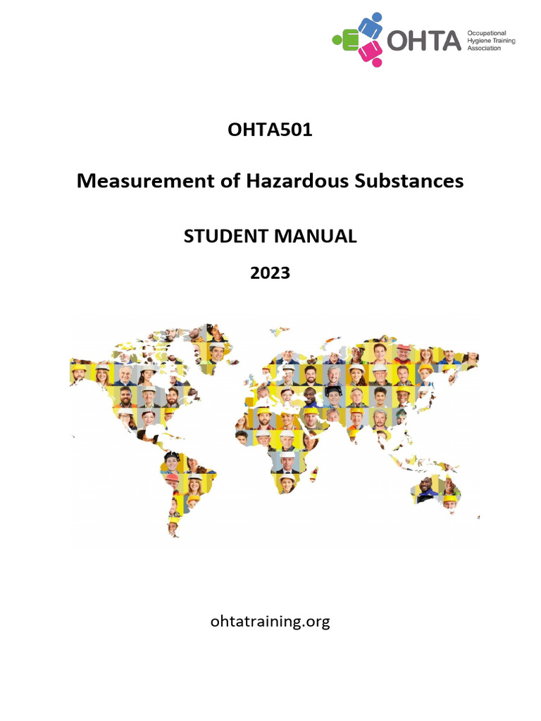 OHTA 501 Manual Final Ixvybj | PDF | Occupational Hygiene ...