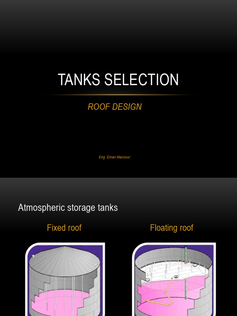 Tanks Types Selesction | PDF | Phases Of Matter | Physical Sciences