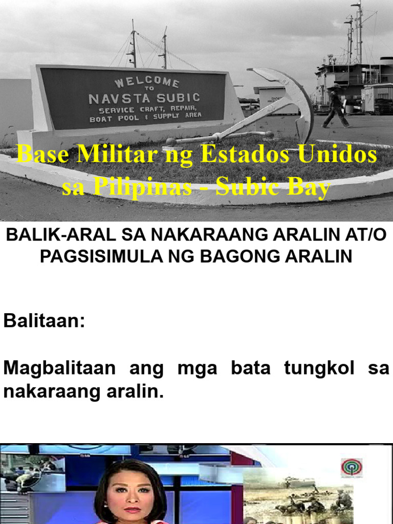 Base Militar NG Estados Unidos Sa Pilipinas - Subic Bay | PDF