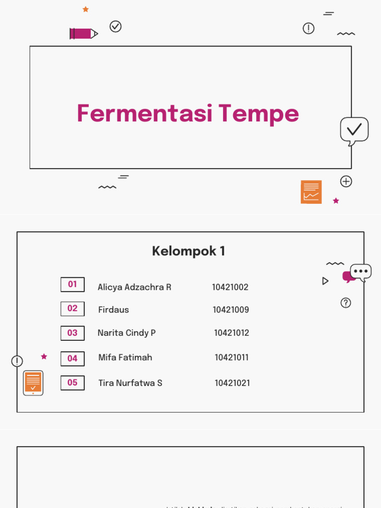 Kelompok 1 - Fermentasi Tempe | PDF