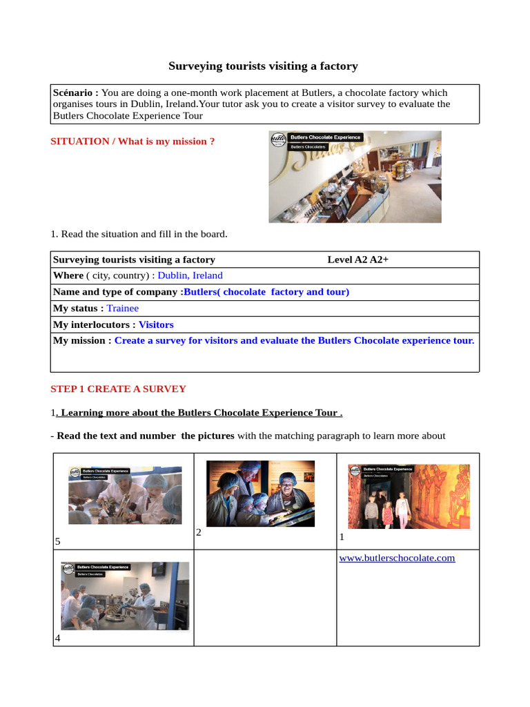 Surveying Tourists Visiting A Factory 23 Correction 2 | PDF | Chocolate ...