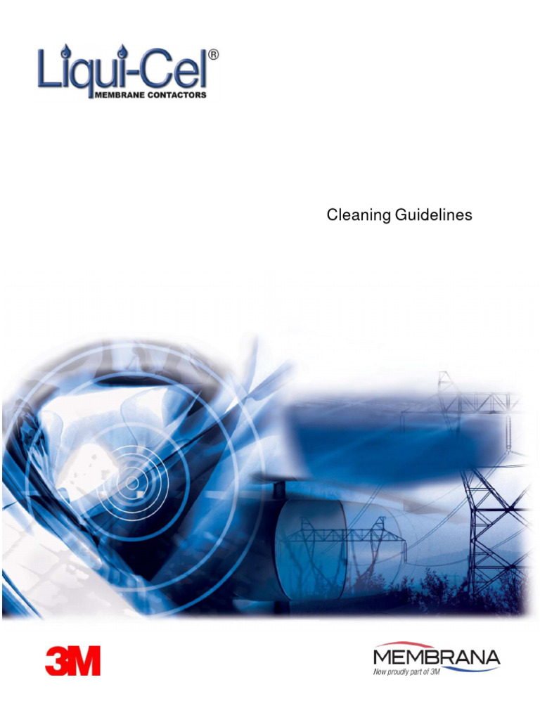 3M Liqui Cel Membrane Contactors Cleaning Guide | PDF | Membrane | Water