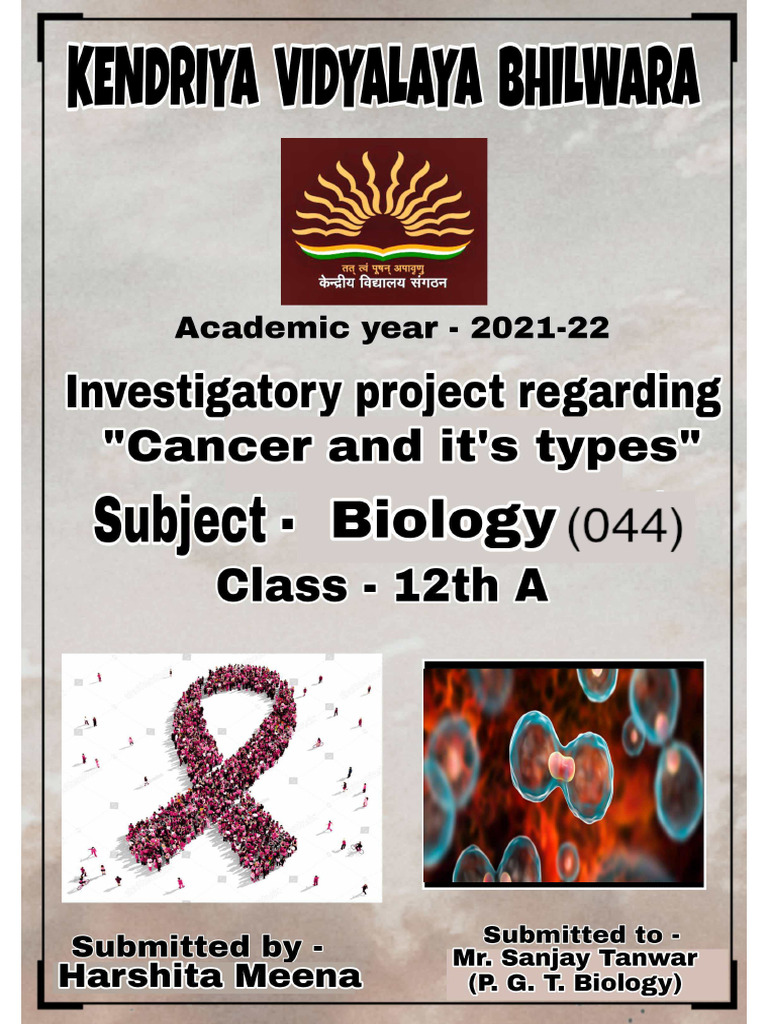 Biology - Investigatory Project (1)(1) | PDF