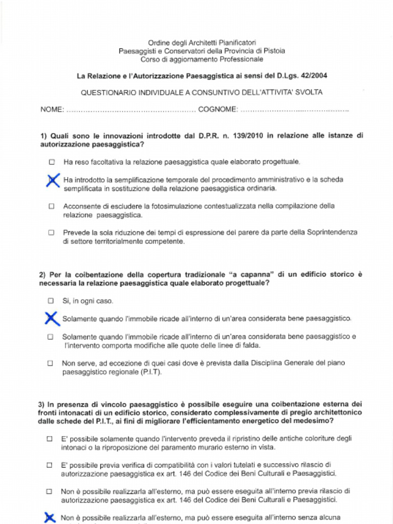Risposte Test Finale | PDF