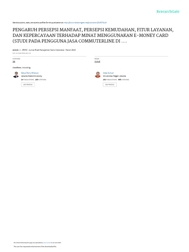 Emoney | Download Free PDF | Coefficient Of Determination | Dependent ...