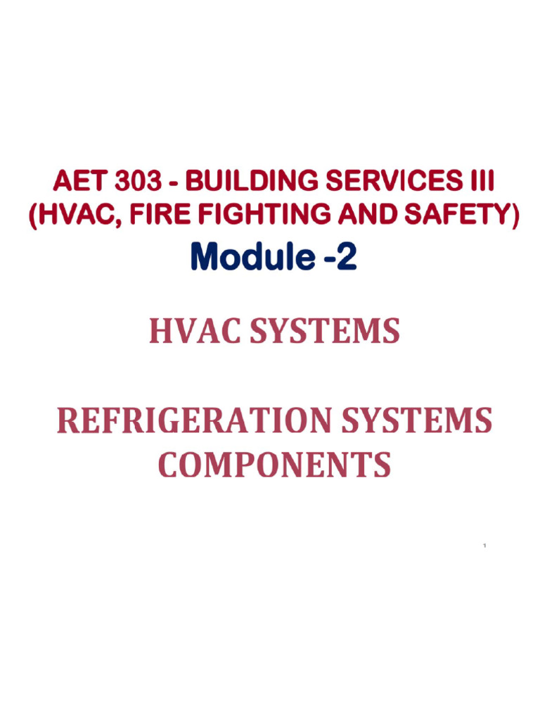 BS HVAC - Module II | PDF