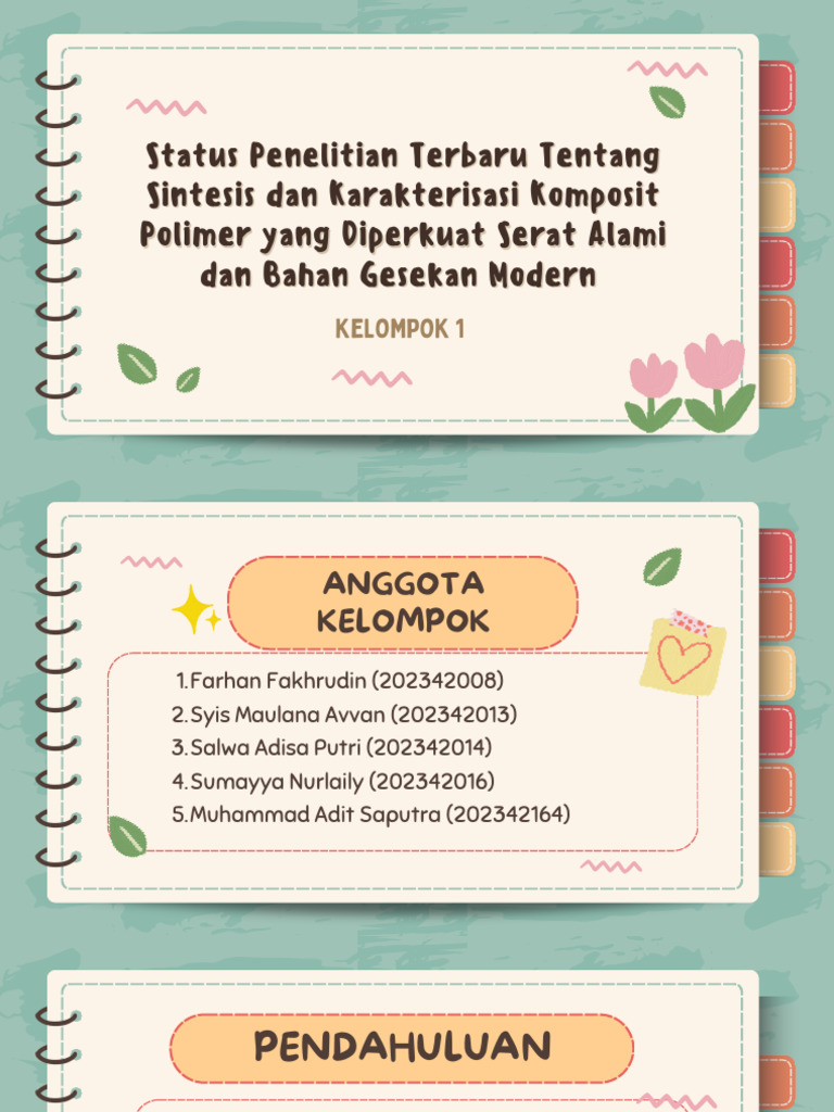 Komposit Polimer Serat Alami: Sintesis & Karakterisasi | PDF ...