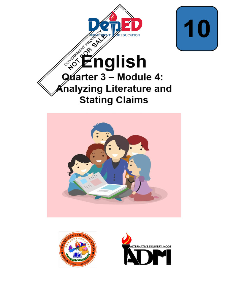 English10 q3 Mod4 - Analyzingliteratureand-Statingclaims v2 | PDF ...