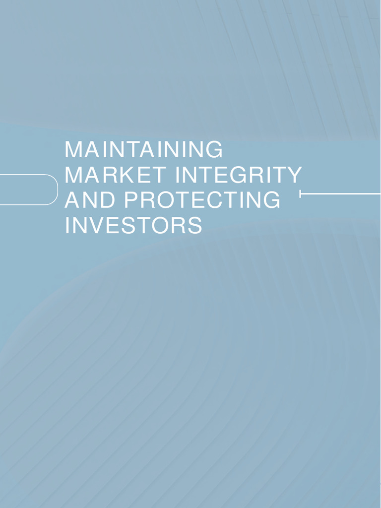 Pages From SC Annual Report 2021 - Maintaining Market Integrity and ...