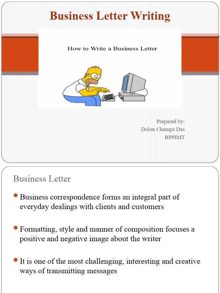 Business Letter Writing | PDF | Consultant