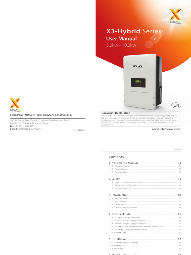 X3 Hybrid G2 User Manual En Pdf Power Inverter Capacitor
