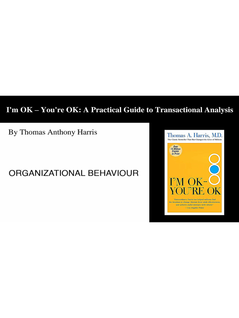 I'm OK - You're OK (Final) | PDF