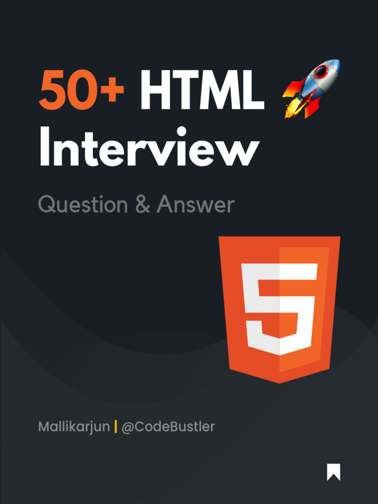 HTML 50 - Q&a - 1 | PDF | Html Element | Html