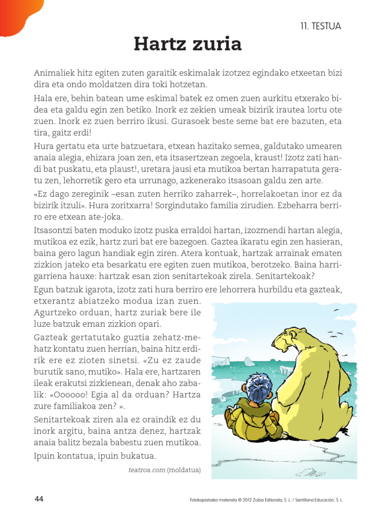 Hartz Zuria Irakurgaia | PDF